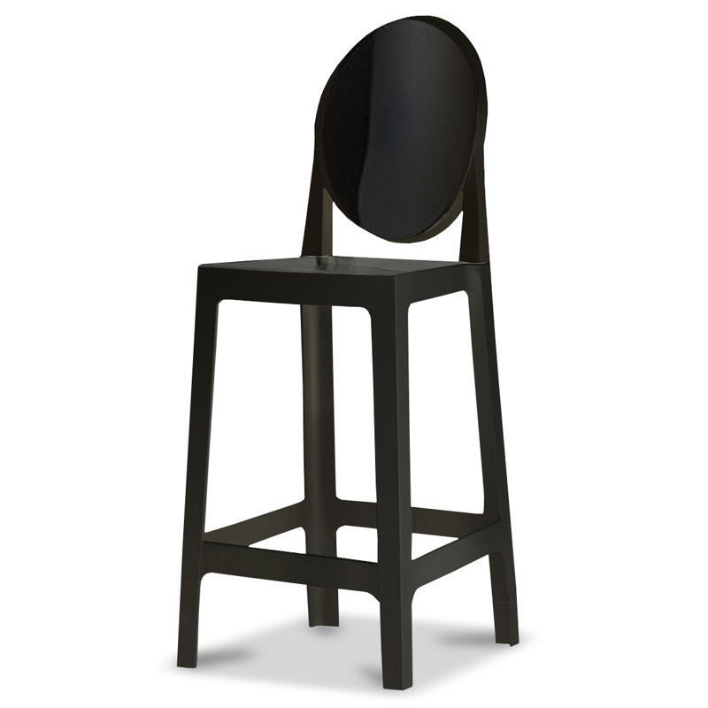 Orren Ellis 30" Seat Height Plastic Bar Stools for Dining Kitchen Hotel ...