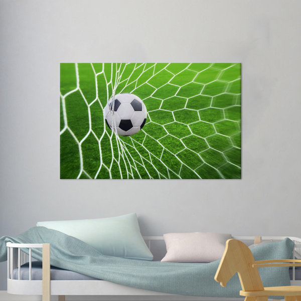 Ebern Designs Bohemian Gym 3D Art Canvas Featuring Football and Soccer ...