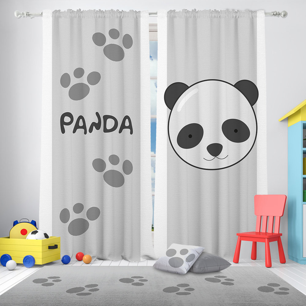 Lilijan Home & Curtain Panda Max Blackout Thermal Curtain Panels ...