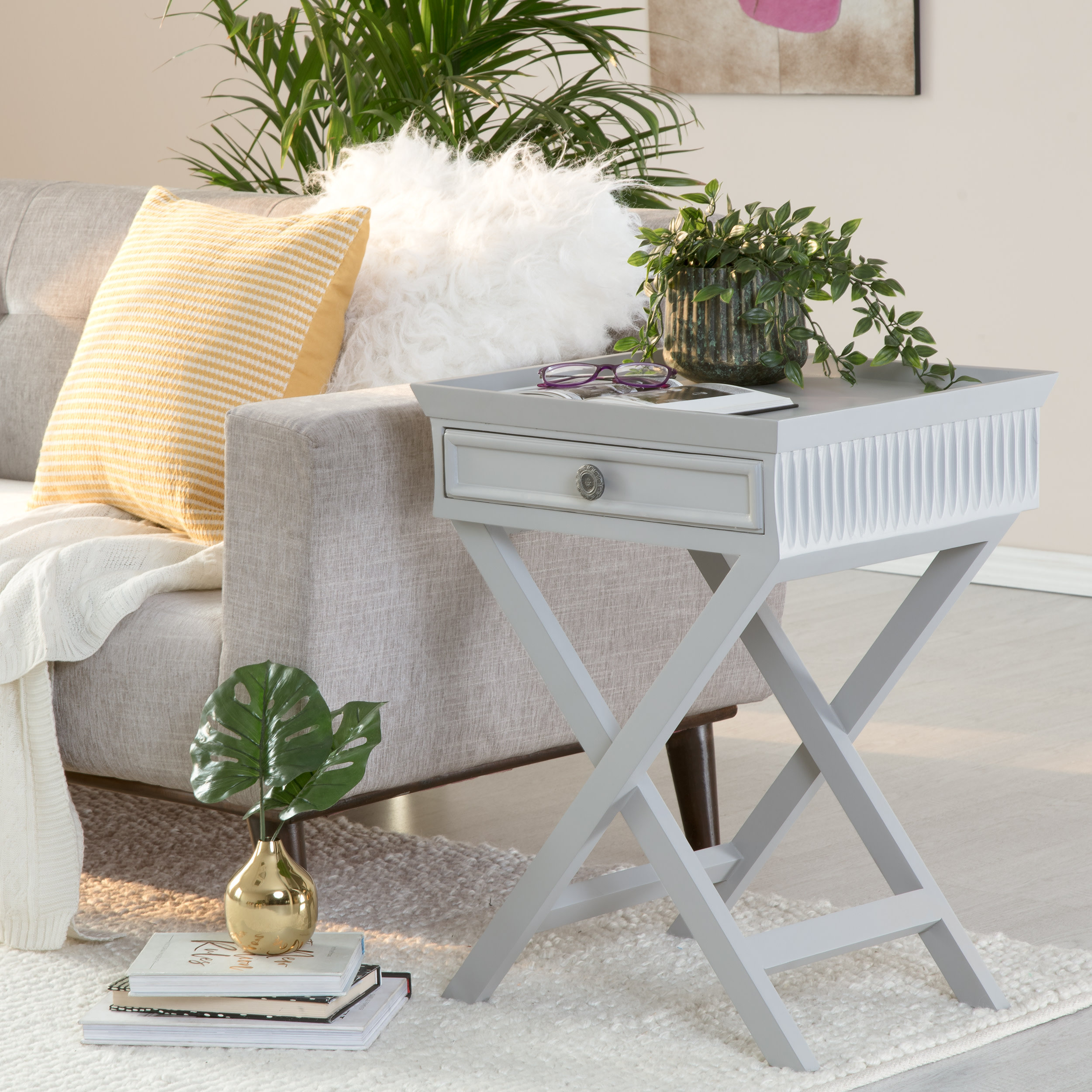 Finch James Ashby Bedside Table with Drawer | Wayfair