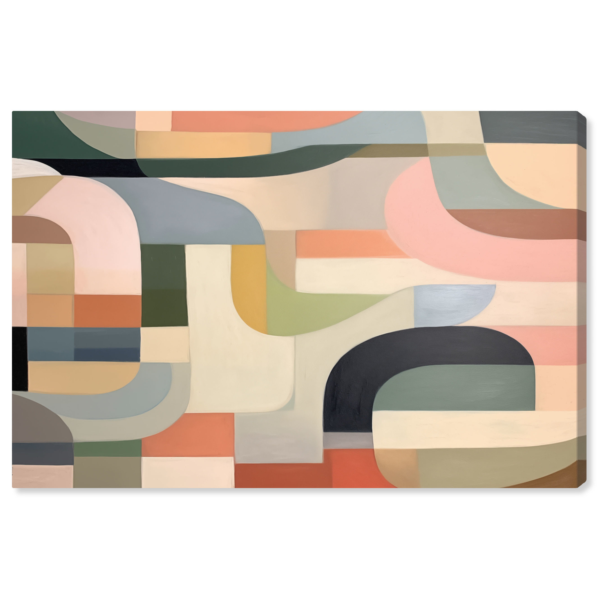 Art Remedy Cuenca Modern Color Block Geometric Wall Art by Art Remedy ...