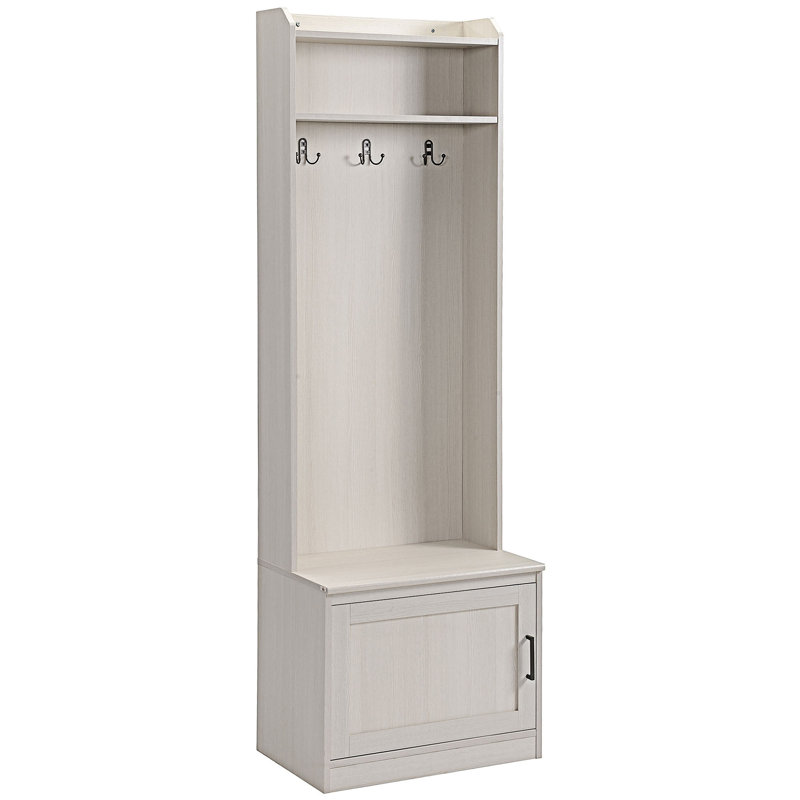 Lark Manor™ Rustic Hall Tree with Shoe Storage Bench | Wayfair