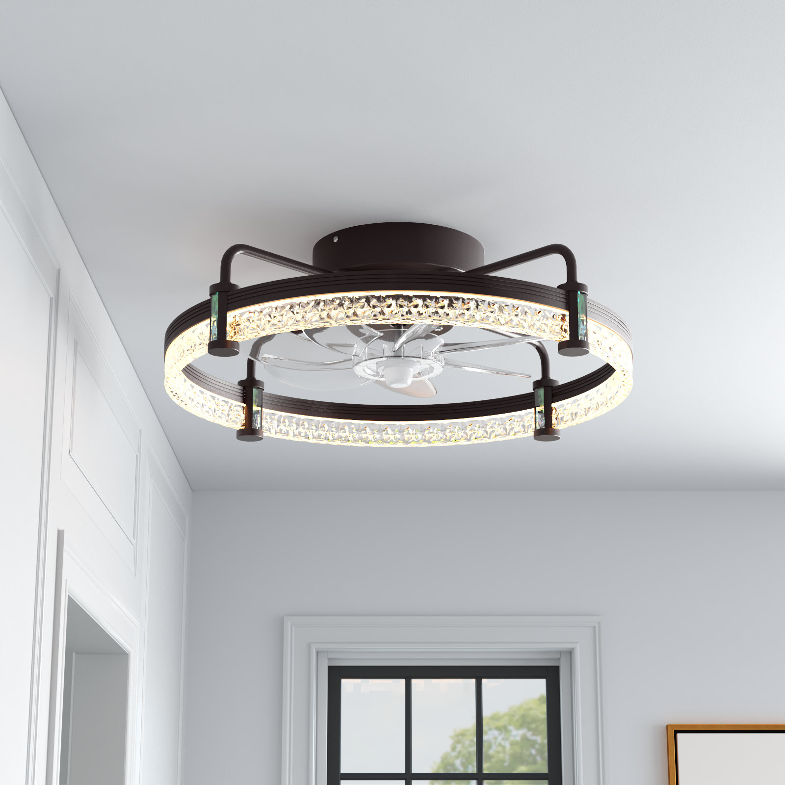 Willa Arlo™ Interiors 7 - Blade LED with Remote Control and Light Kit ...