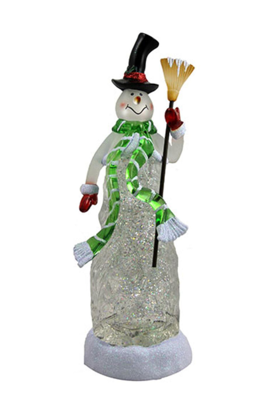 Northlight Seasonal 11" White LED Lighted Color Changing Snowman ...