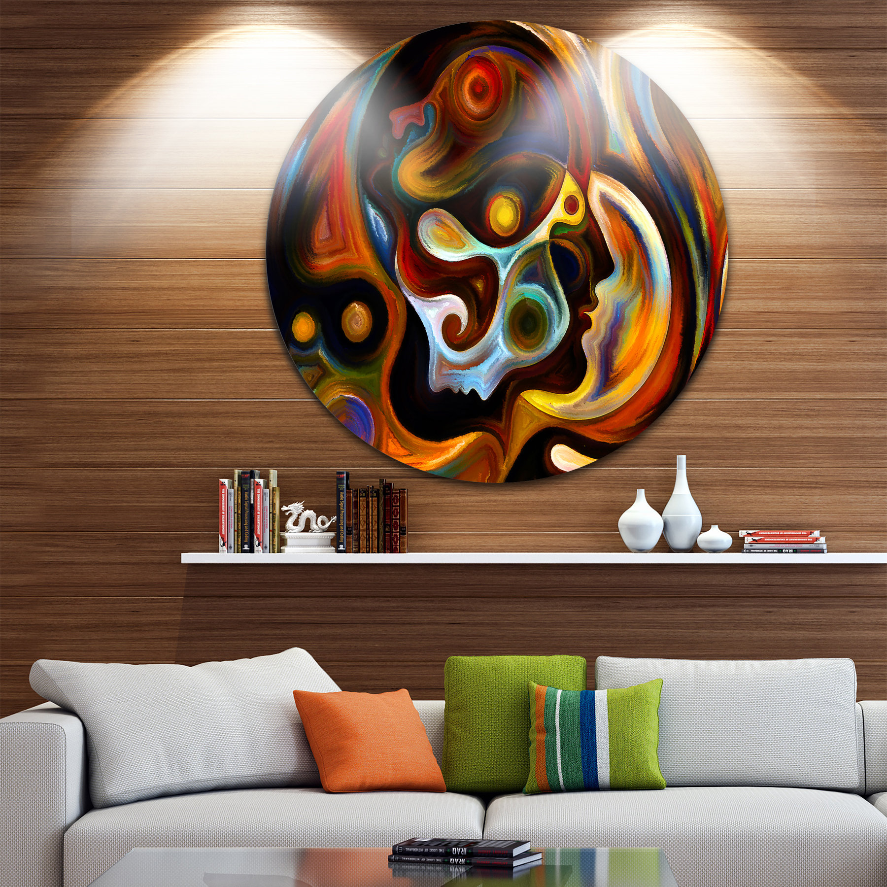 World Menagerie 'Perspectives of Inner Paint' Painting Print on Metal ...