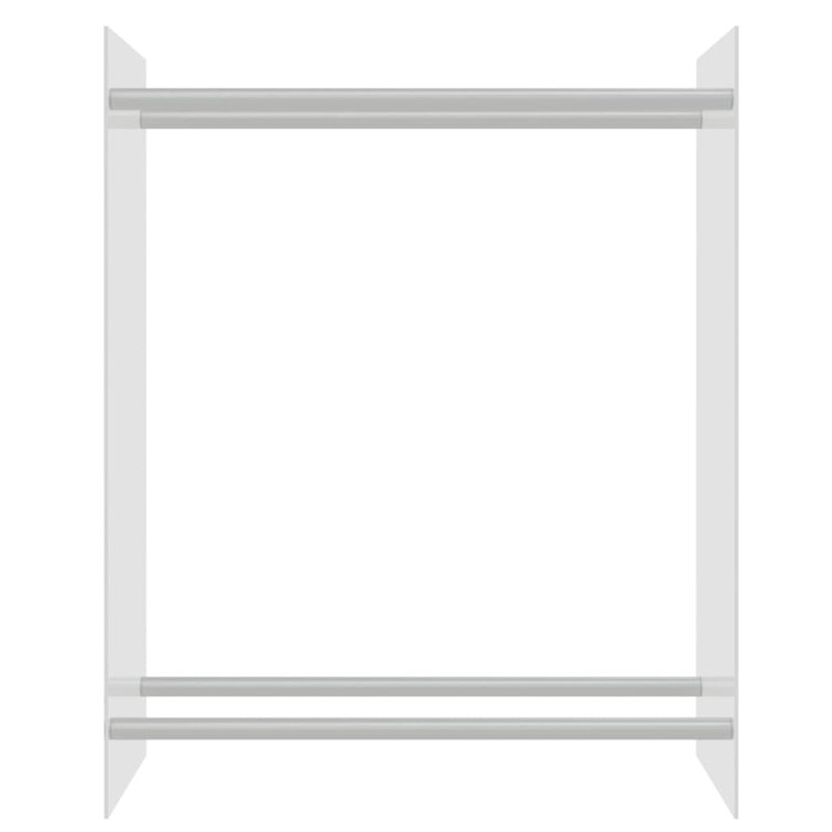 vidaXL 80cm W Glass Log Rack | Wayfair.co.uk