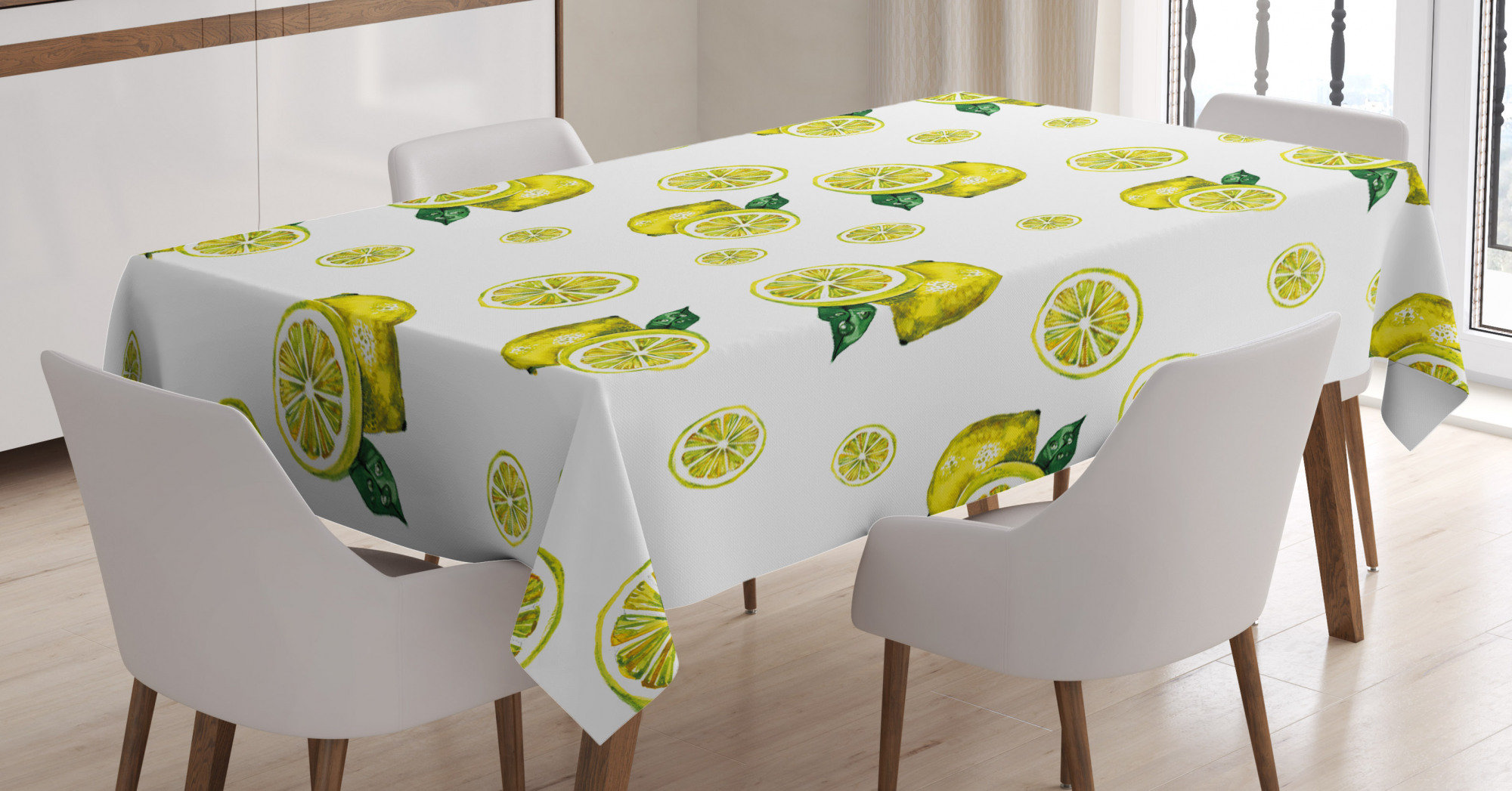 East Urban Home Modern Lemon Figures with Slices and Leaves Summer ...