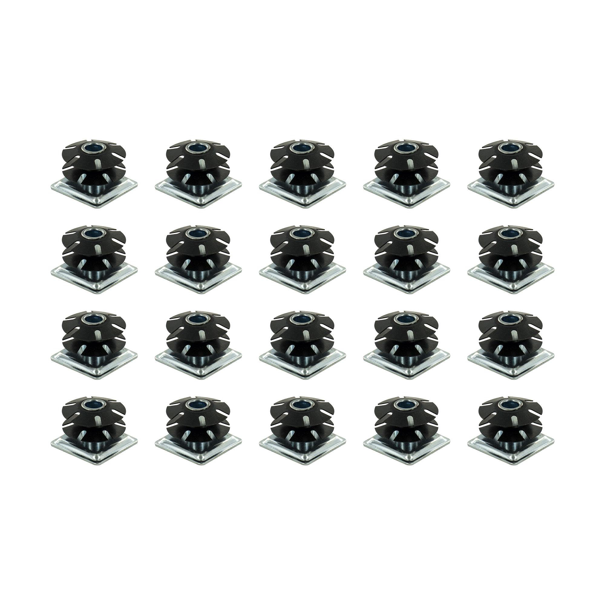 Outwater Industries Double Star Threaded Caster Insert | Heat Treated ...