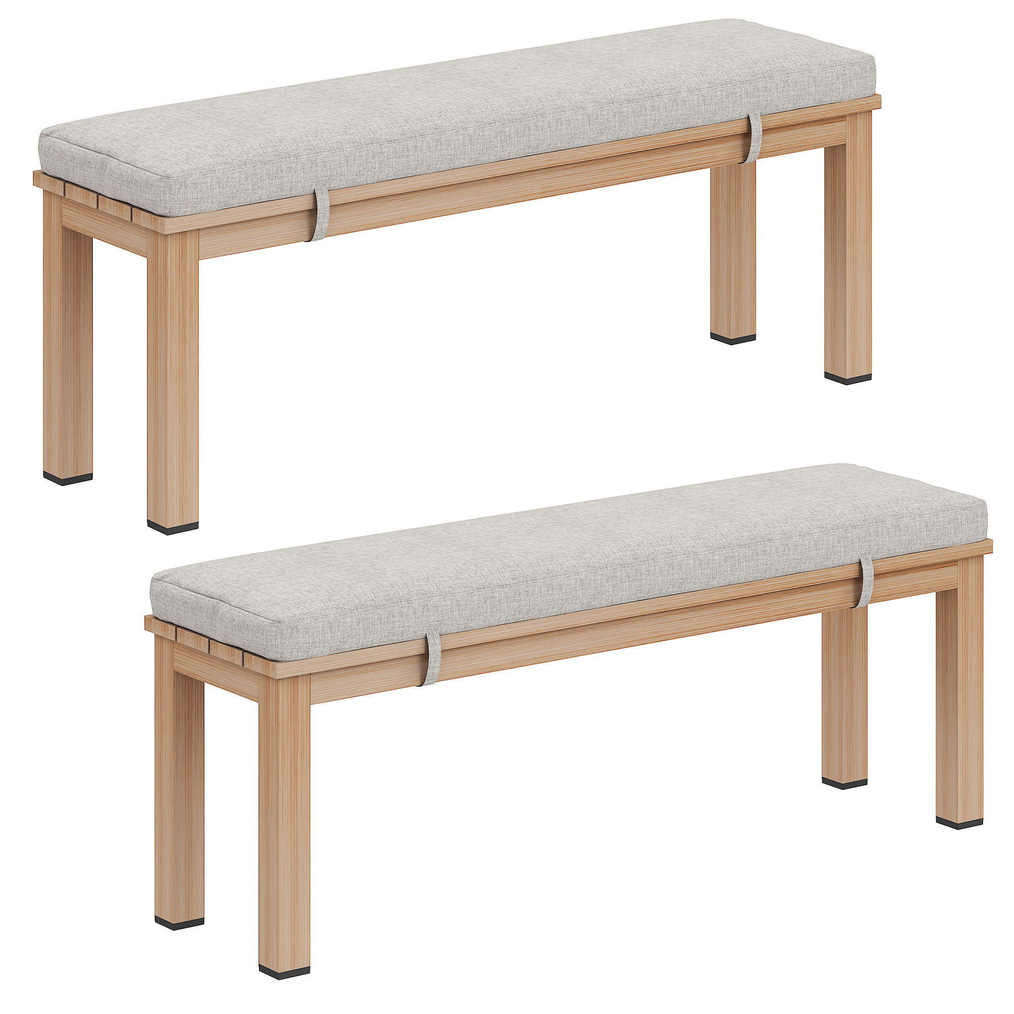 Lark Manor Aluminum Outdoor Patio Benches (set Of 2) & Reviews ...