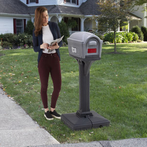 Simplay3 Dig Free Easy Up Classic Post Mounted Mailbox & Reviews | Wayfair
