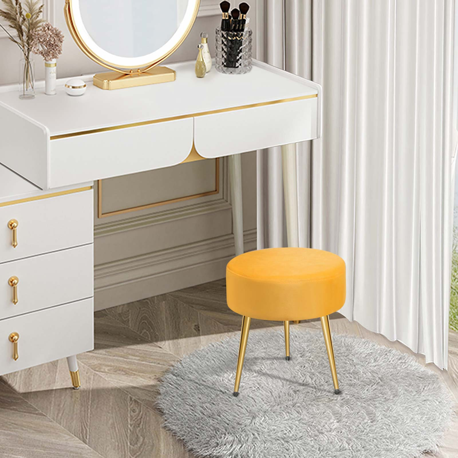 Everly Quinn Steel Accent Stool | Wayfair