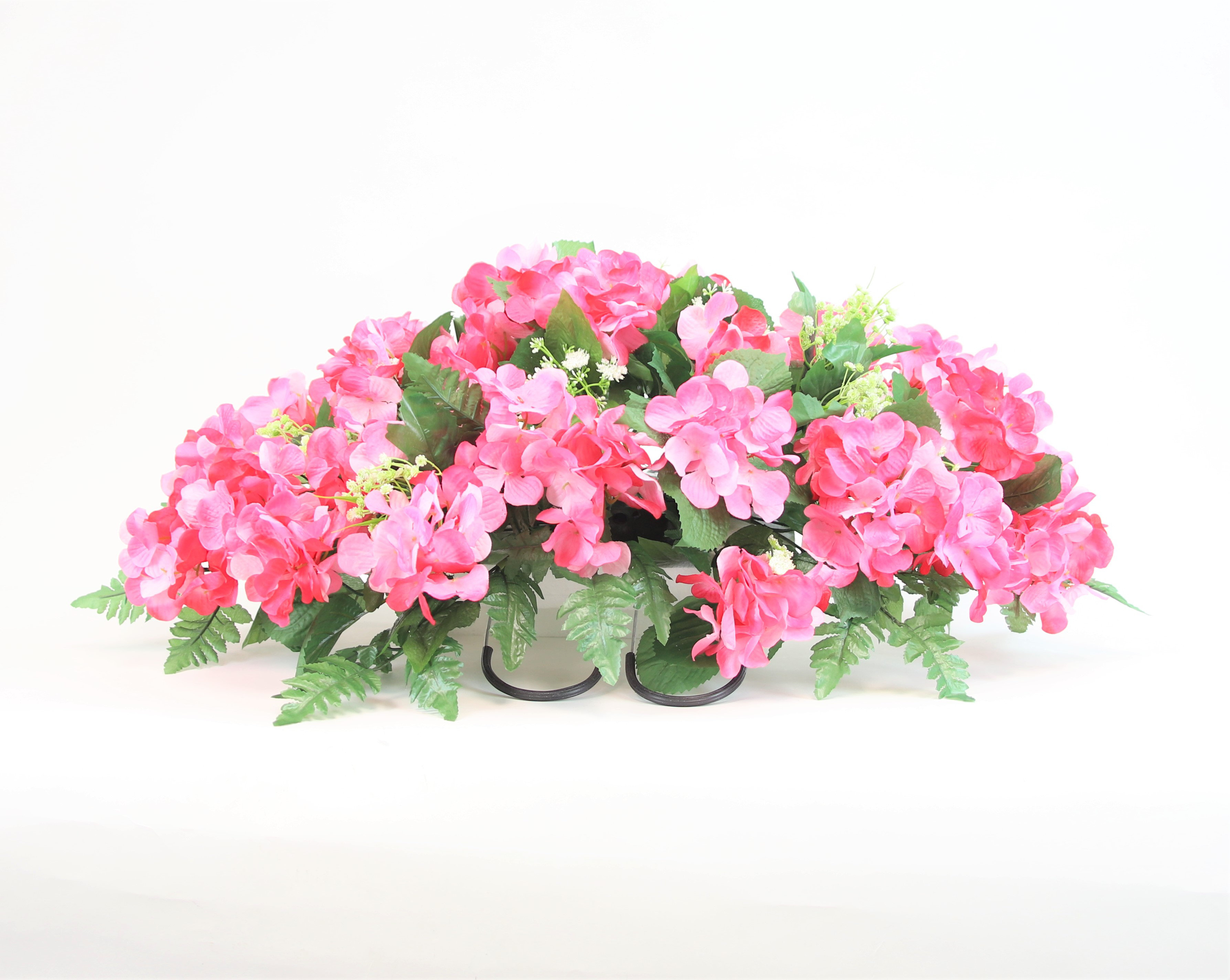 Primrue Memorial Cemetery Hydrangea Headstone Spray & Reviews | Wayfair