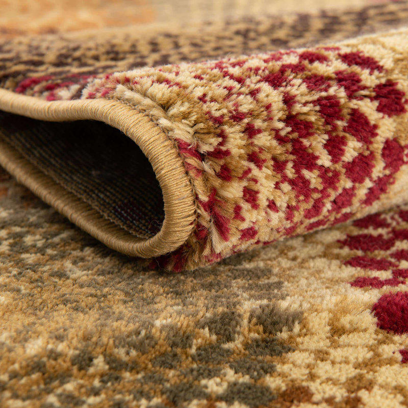 Red Barrel Studio® Apex Performance Beige/Brown Rug & Reviews | Wayfair