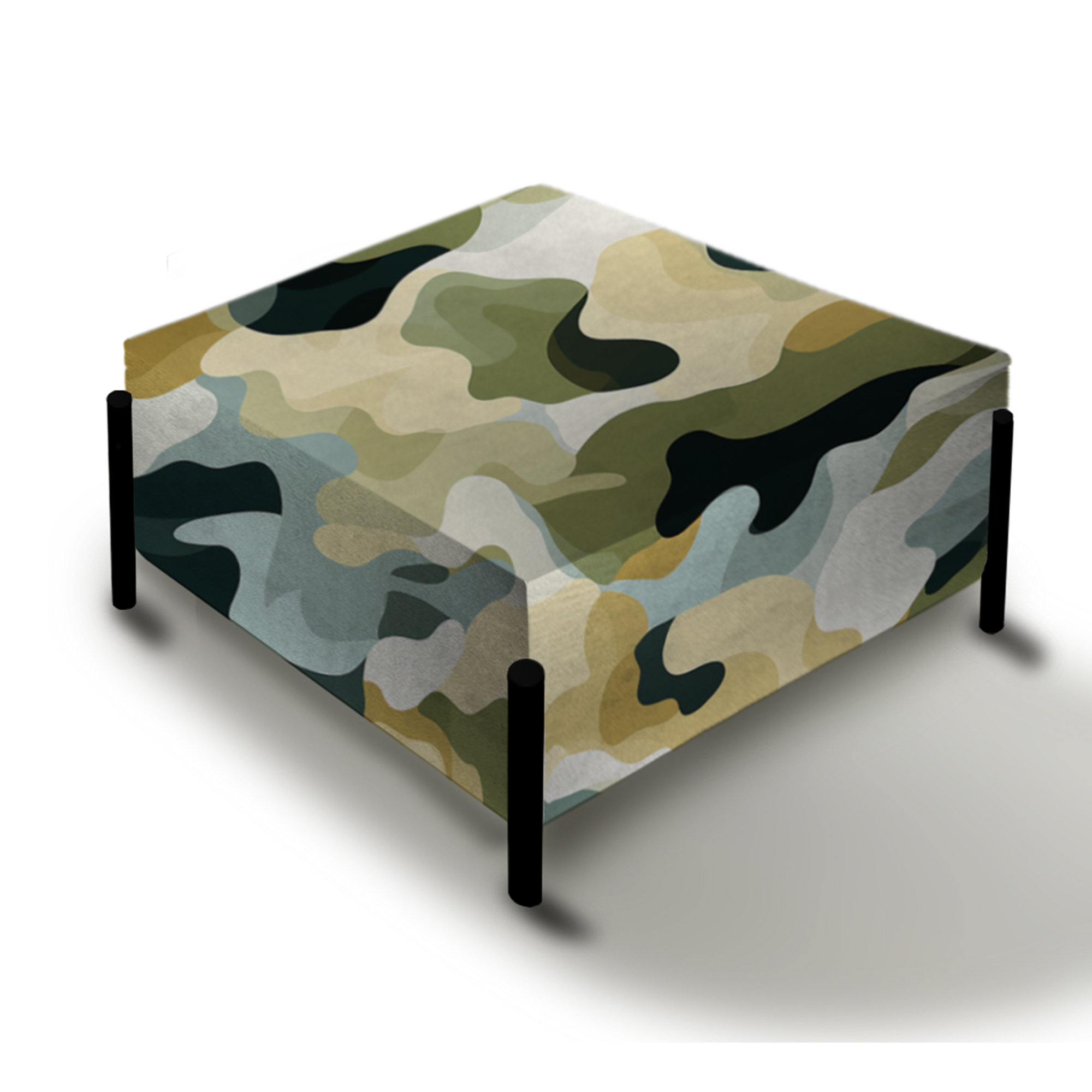 Design Art Desert Oasis Ideational Current - Camouflage Large Square ...