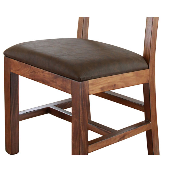 International Furniture Direct Parota Chair With Solid Wood - Faux ...