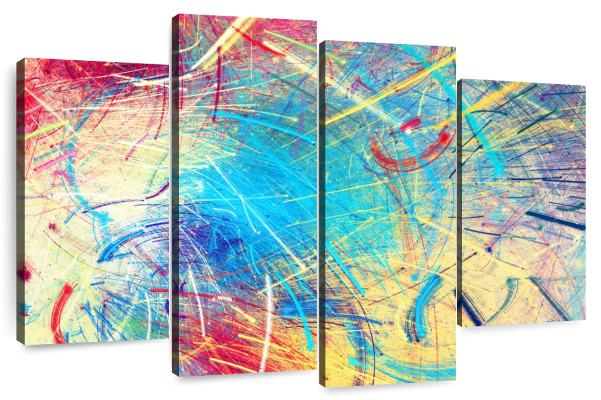 Wade Logan® Avery Abstract Primary Color | Wayfair