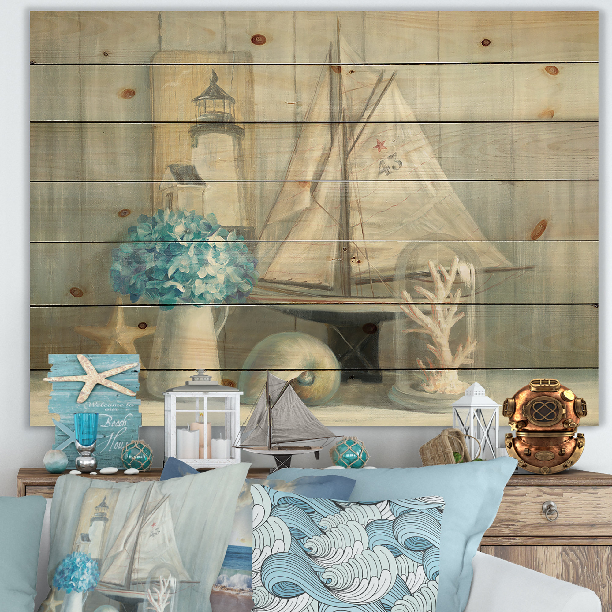 East Urban Home Summer Nautical House - Nautical and Coastal Print On ...