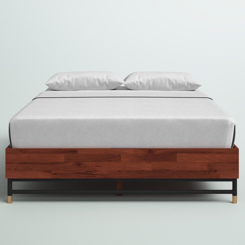 Steelside™ Channing Queen Solid Wood Low Profile Platform Bed | Wayfair