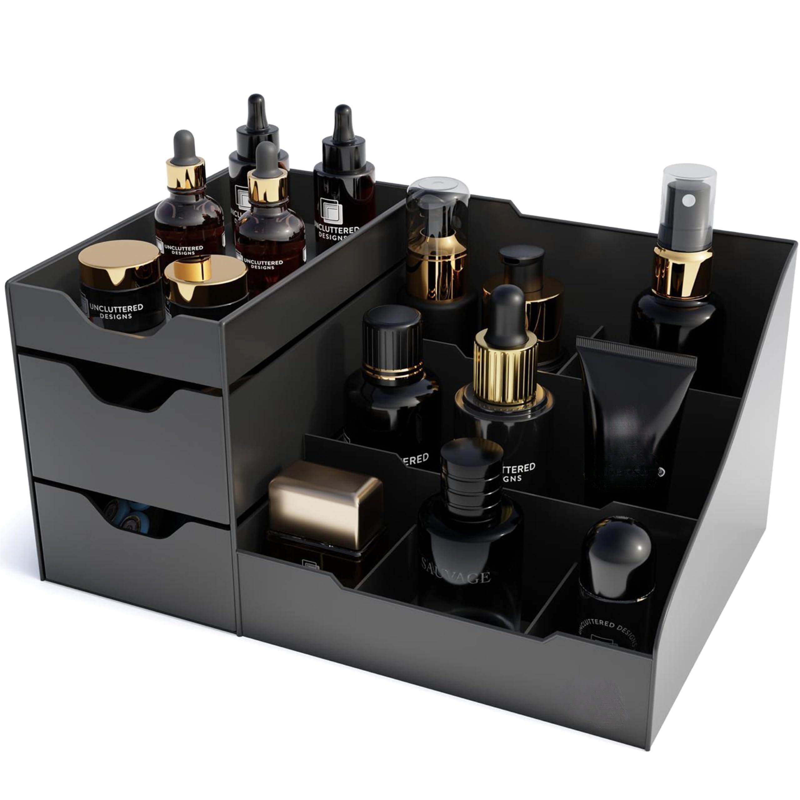 Hokku Designs Large Black Vanity Organizer - Countertop Mens Organizer ...