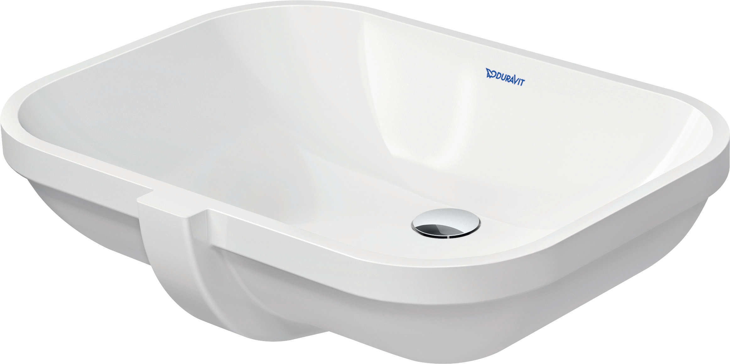 Duravit D-Code Ceramic Oval Undermount Bathroom Sink with Overflow ...