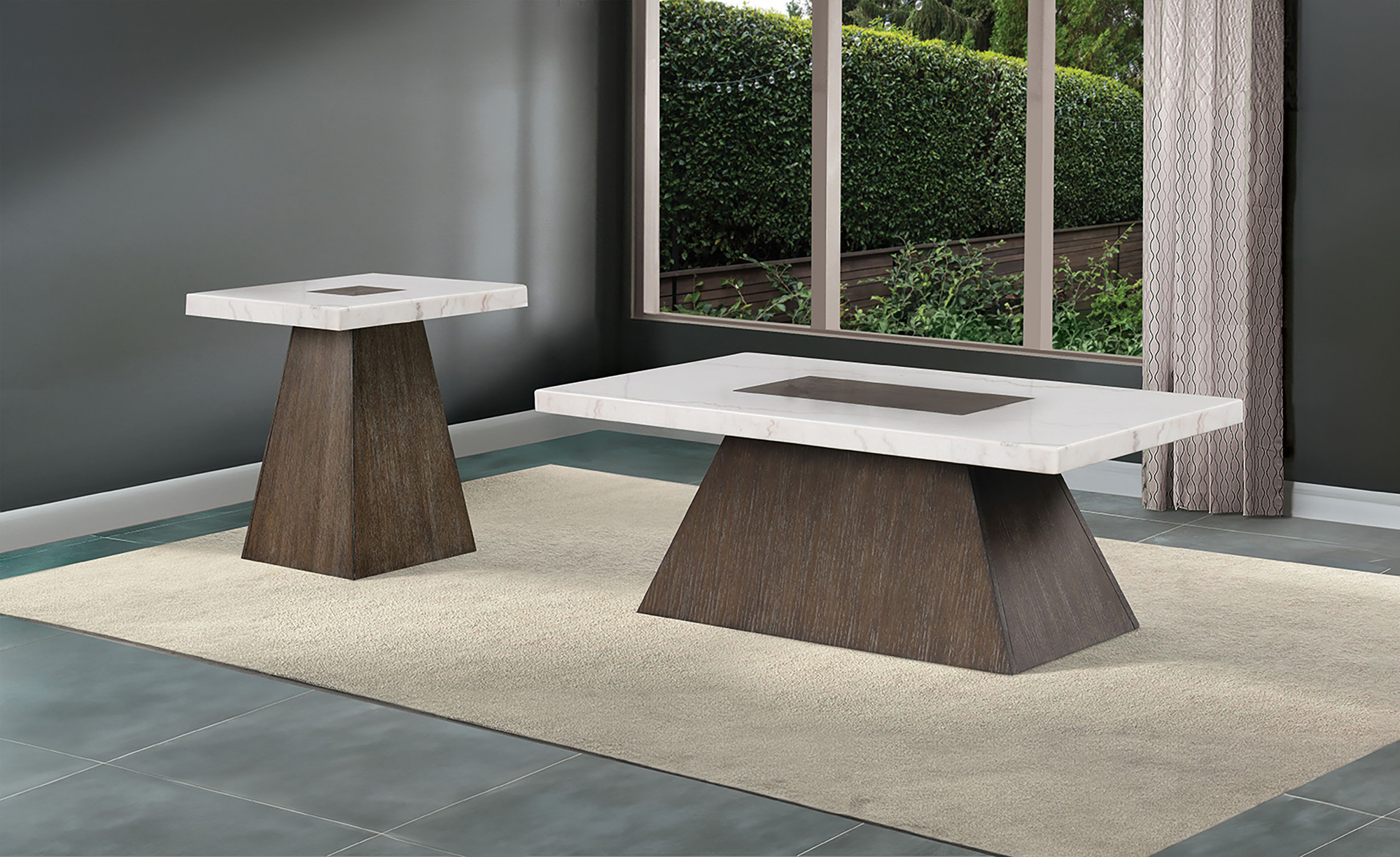 Wrought Studio™ Norward 2-pcs Living Room Table Set | Wayfair