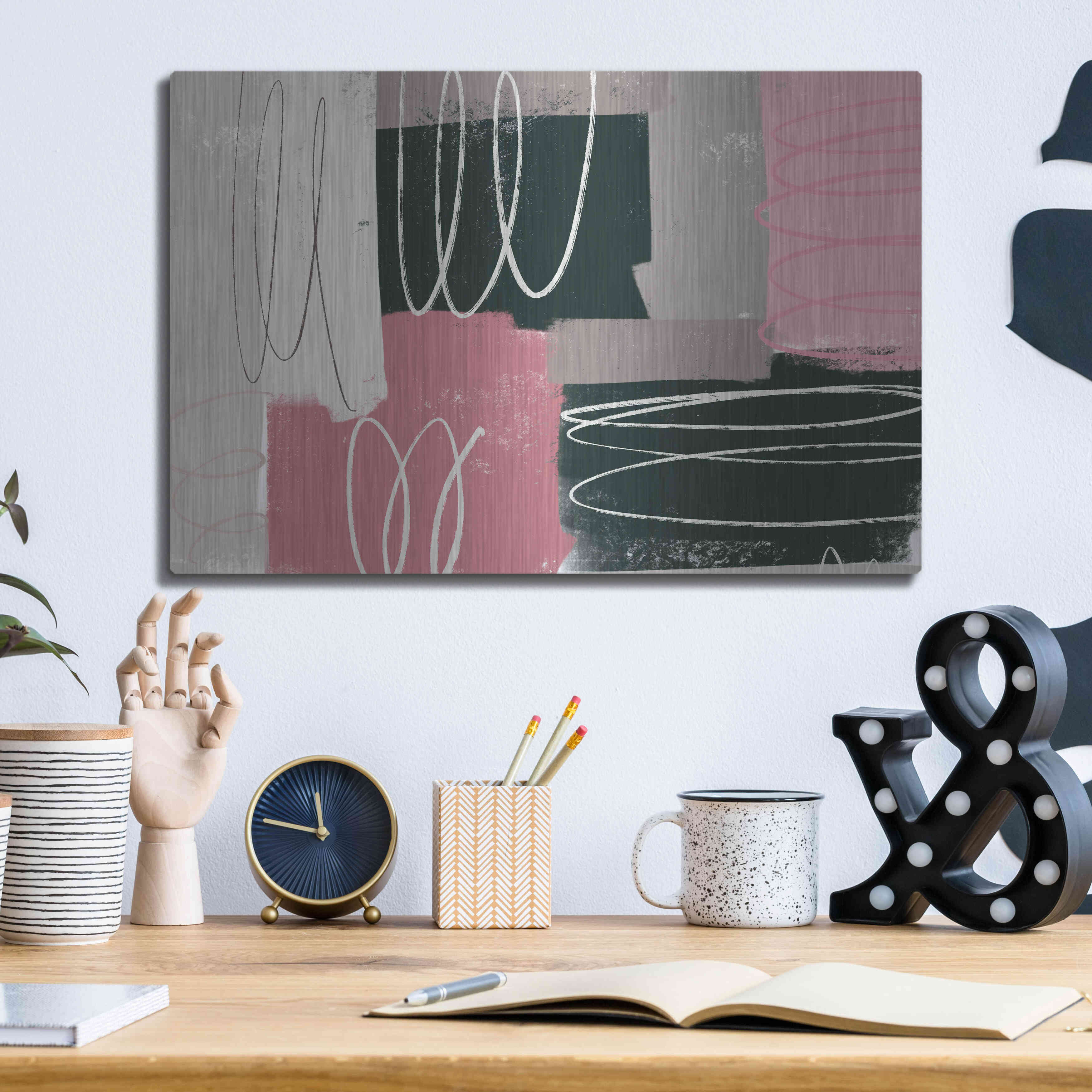 Orren Ellis 'Neopolitan' by Delores Naskrent Metal Wall Art | Wayfair