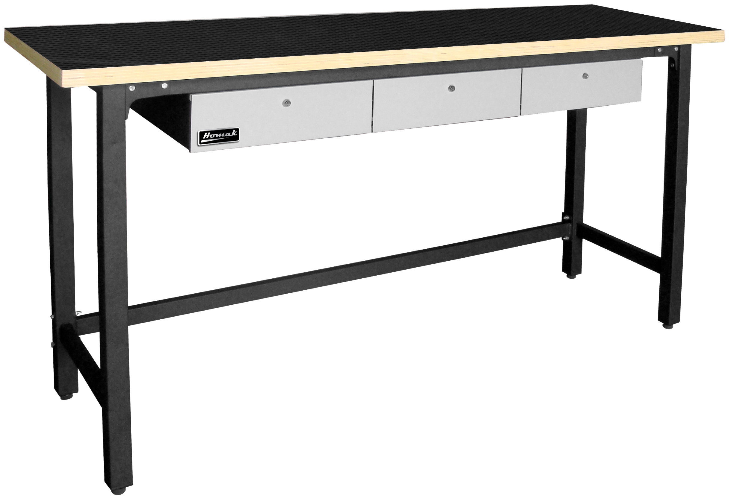 Homak 78"W Adjustable Height Wood Top Workbench - Wayfair Canada