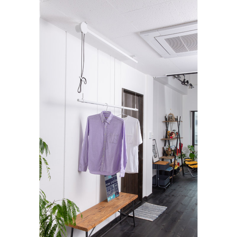 Takara Industry Ceiling-Mounted Retractable Drying Rack | Wayfair