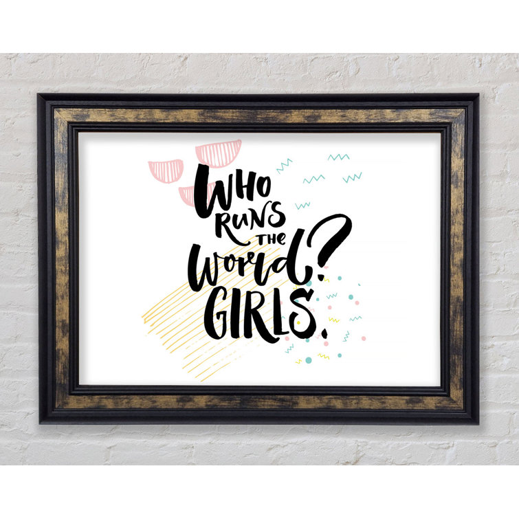 Rosalind Wheeler Who Runs The World Girls 1 - Single Picture Frame Art ...