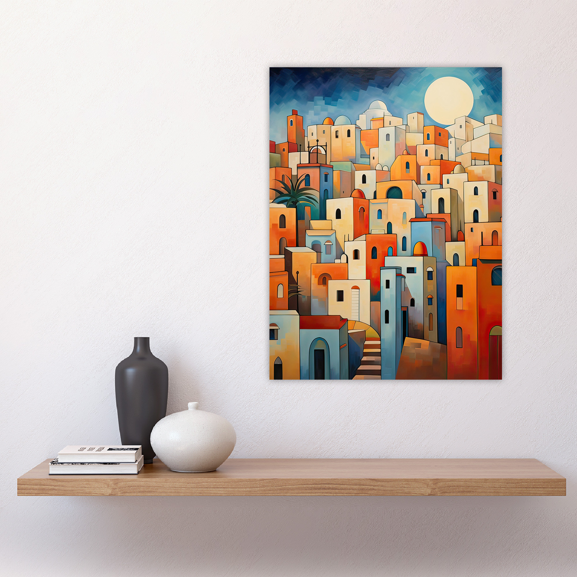 World Menagerie Wall Art Print Abstract Morocco Cityscape Poster ...