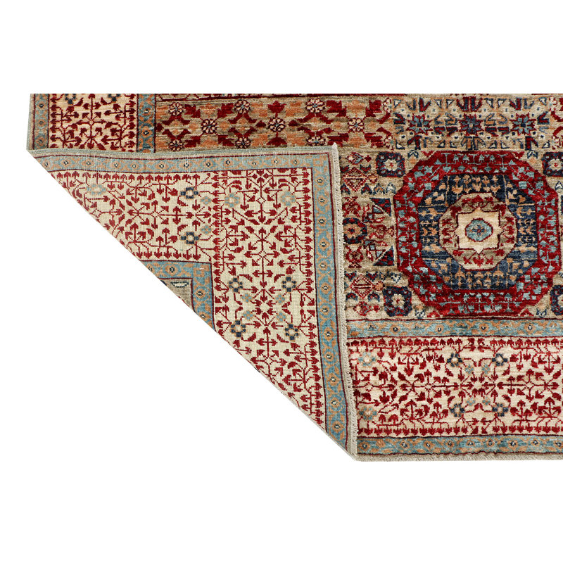 Bokara Rug Co., Inc. Aryana Handwoven High-Quality Red/Blue/Ivory Area ...