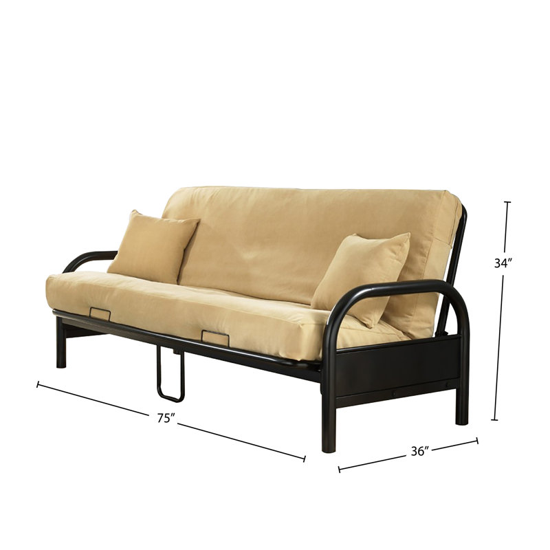 Ebern Designs Full 75'' Wide Futon Frame & Reviews - Wayfair Canada