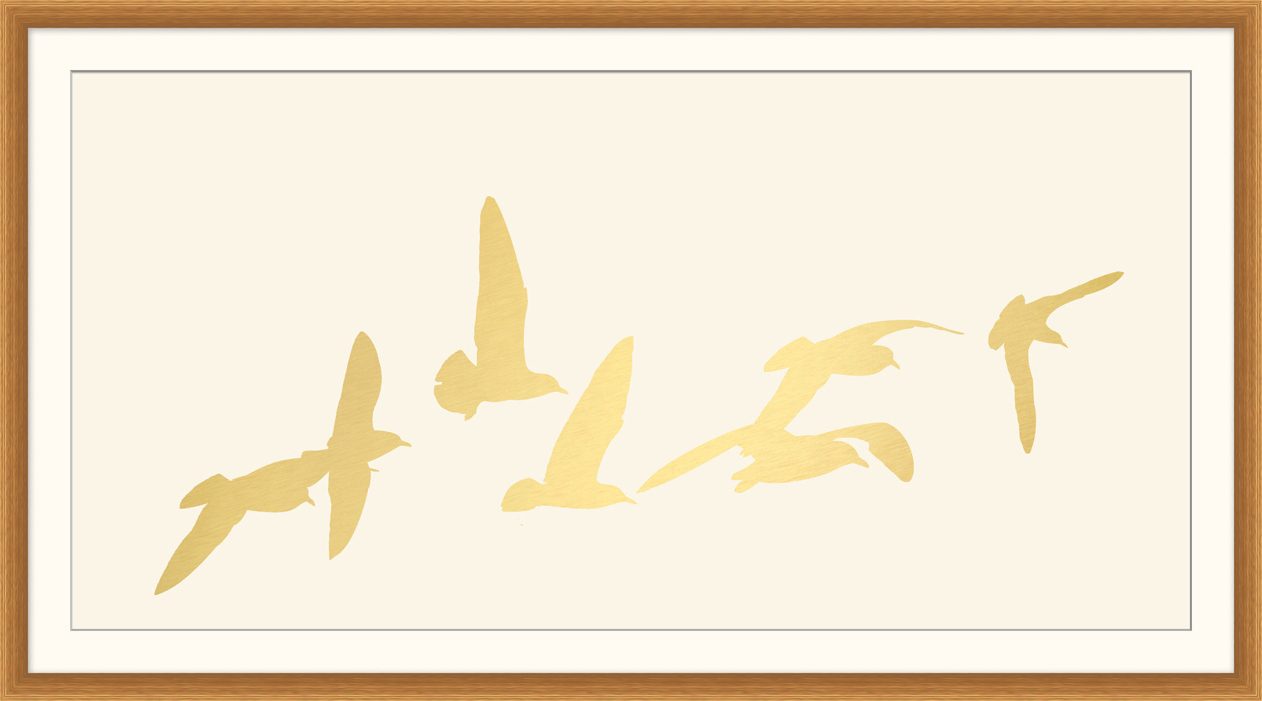 Wendover Art Group Layered Birds 1 - Picture Frame Print on Paper | Wayfair