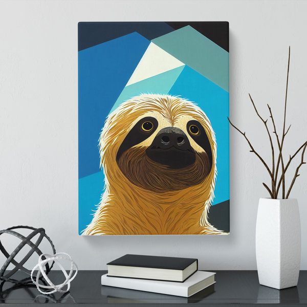 Alpen Home CAN-V0523-2276X Sloth Comic - Wrapped Canvas Graphic Art ...