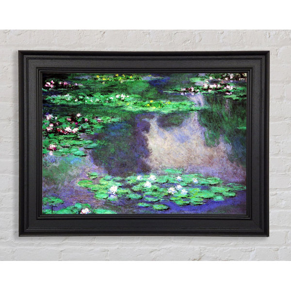 Rosalind Wheeler Monet Sea Roses Water Landscape Framed Print | Wayfair ...