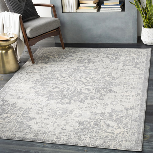 Laurel Foundry Modern Farmhouse Hilyard Machine Oriental Gray Area Rug ...