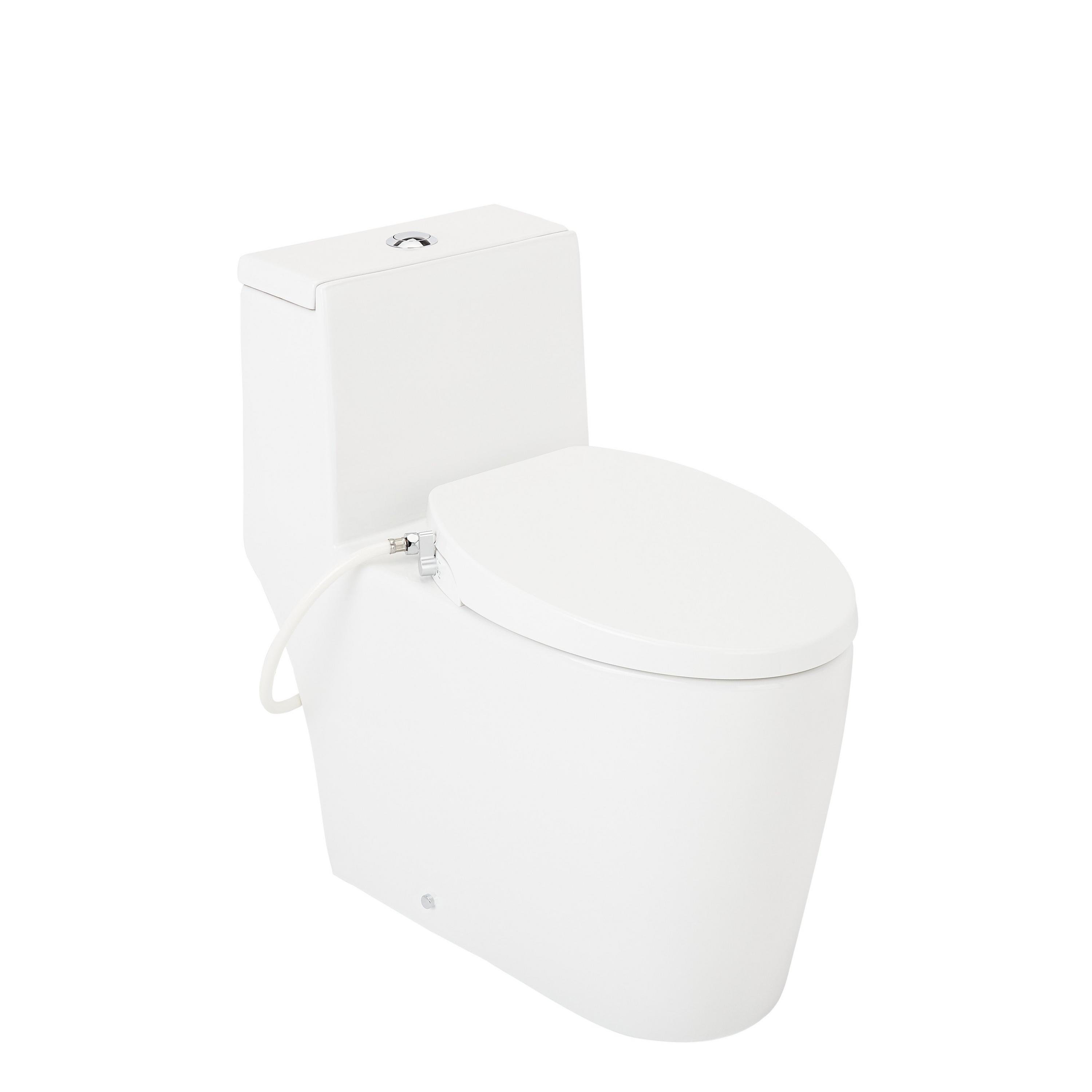 Signature Hardware Sitka 1.28 GPF One Piece Elongated Toilet | Wayfair