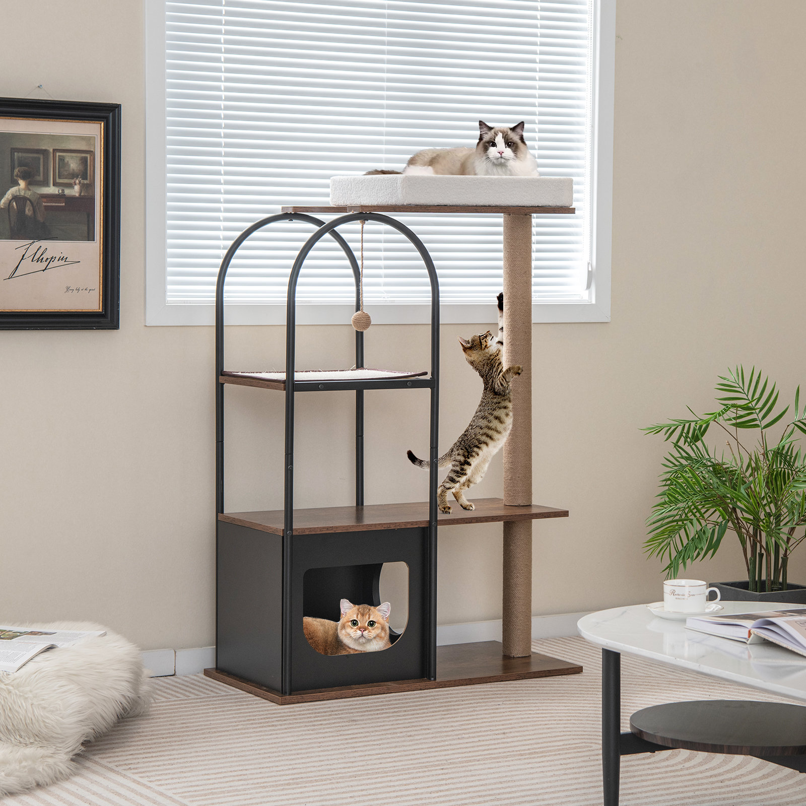 Archie & Oscar 118cm H Aventura Cat Tree | Wayfair.co.uk
