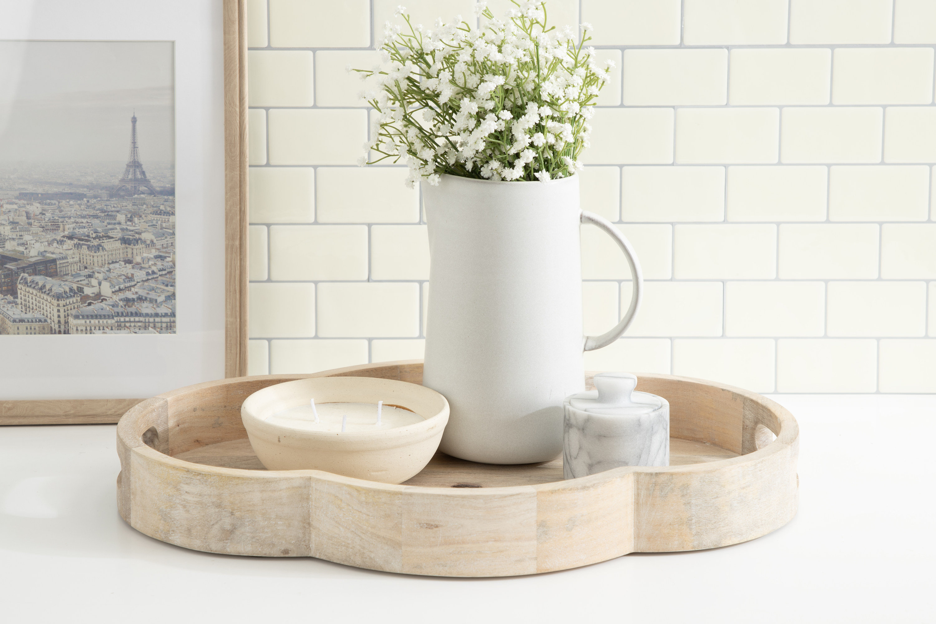 Millwood Pines Rustic Wooden Rectangle Serving Tray | Wayfair