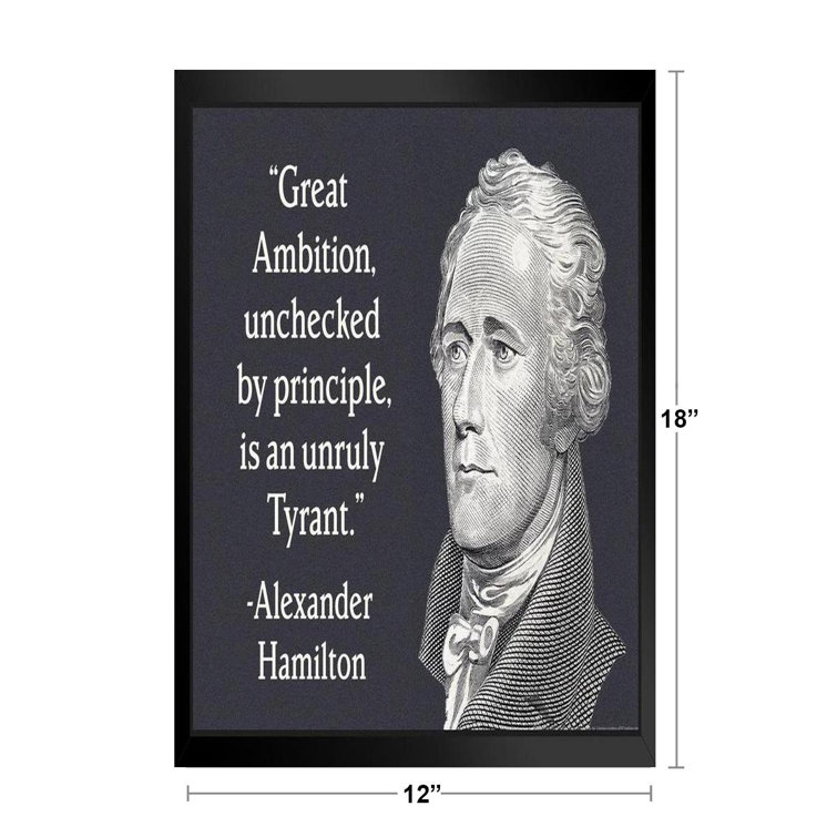 Trinx Great Ambition Alexander Hamilton Famous Motivational ...