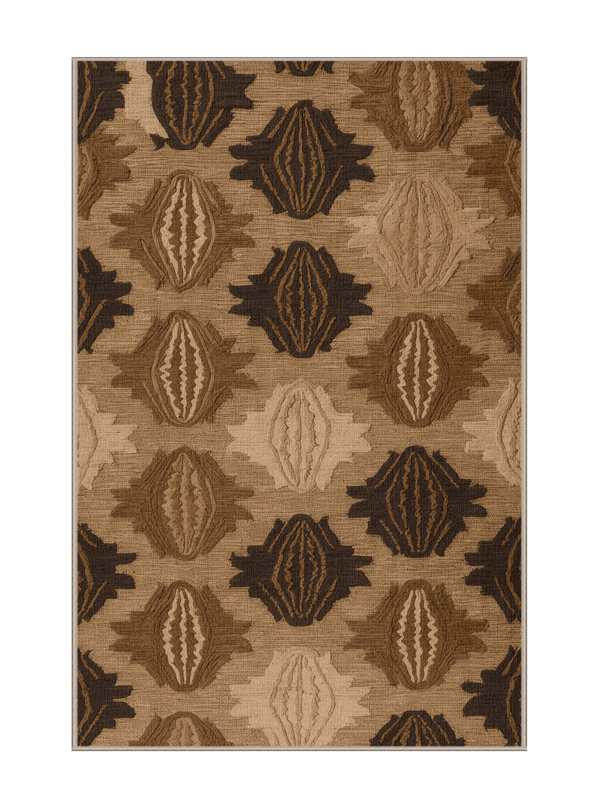Bayou Breeze Washable Kukui Nuts Hawaiian Area Rug | Wayfair
