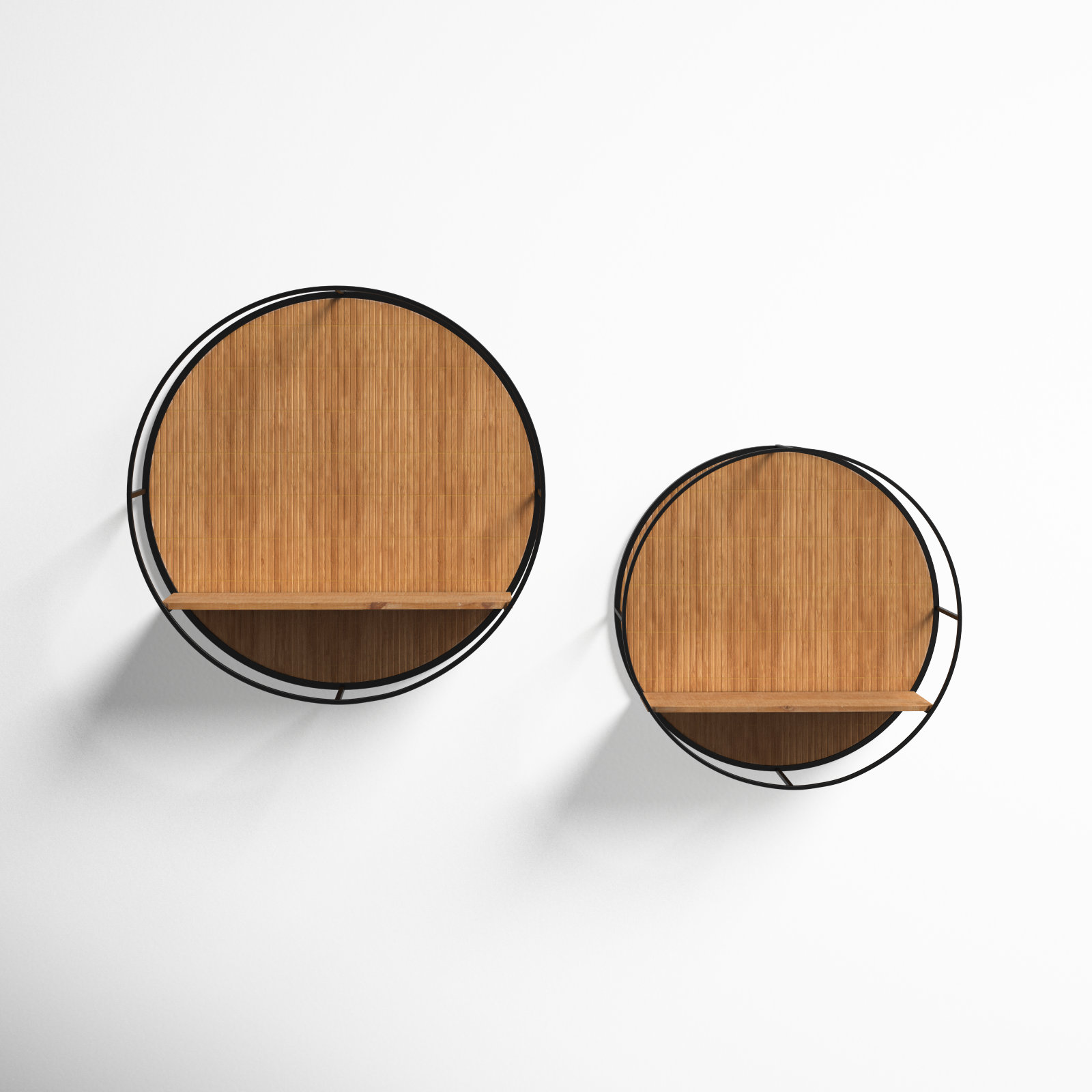 Birch Lane™ Becka 2 Piece Circle Accent Shelf | Wayfair