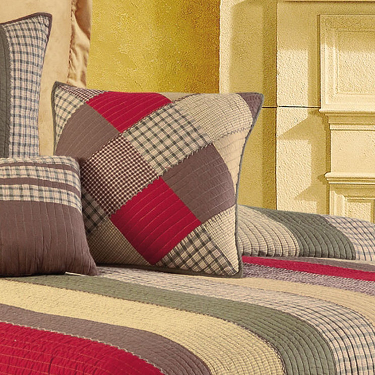 C&F Home Oak Ridge Stripes Quilted Pillow | Wayfair