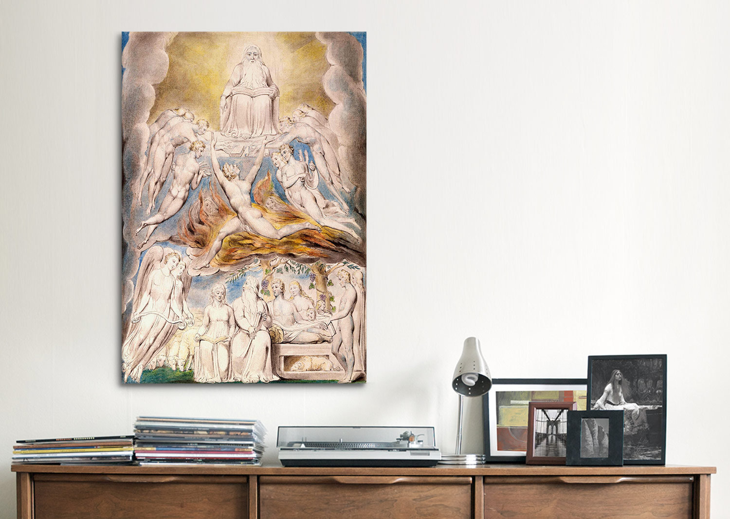 iCanvas 'Satan before the Throne of God' by William Blake Painting ...