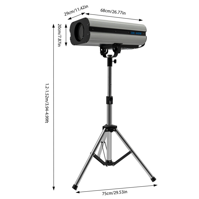 OUKANING 440W Stage Spotlight With Stand | Wayfair