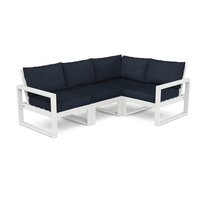 POLYWOOD® EDGE 4-Piece Modular Deep Seating Set | Wayfair