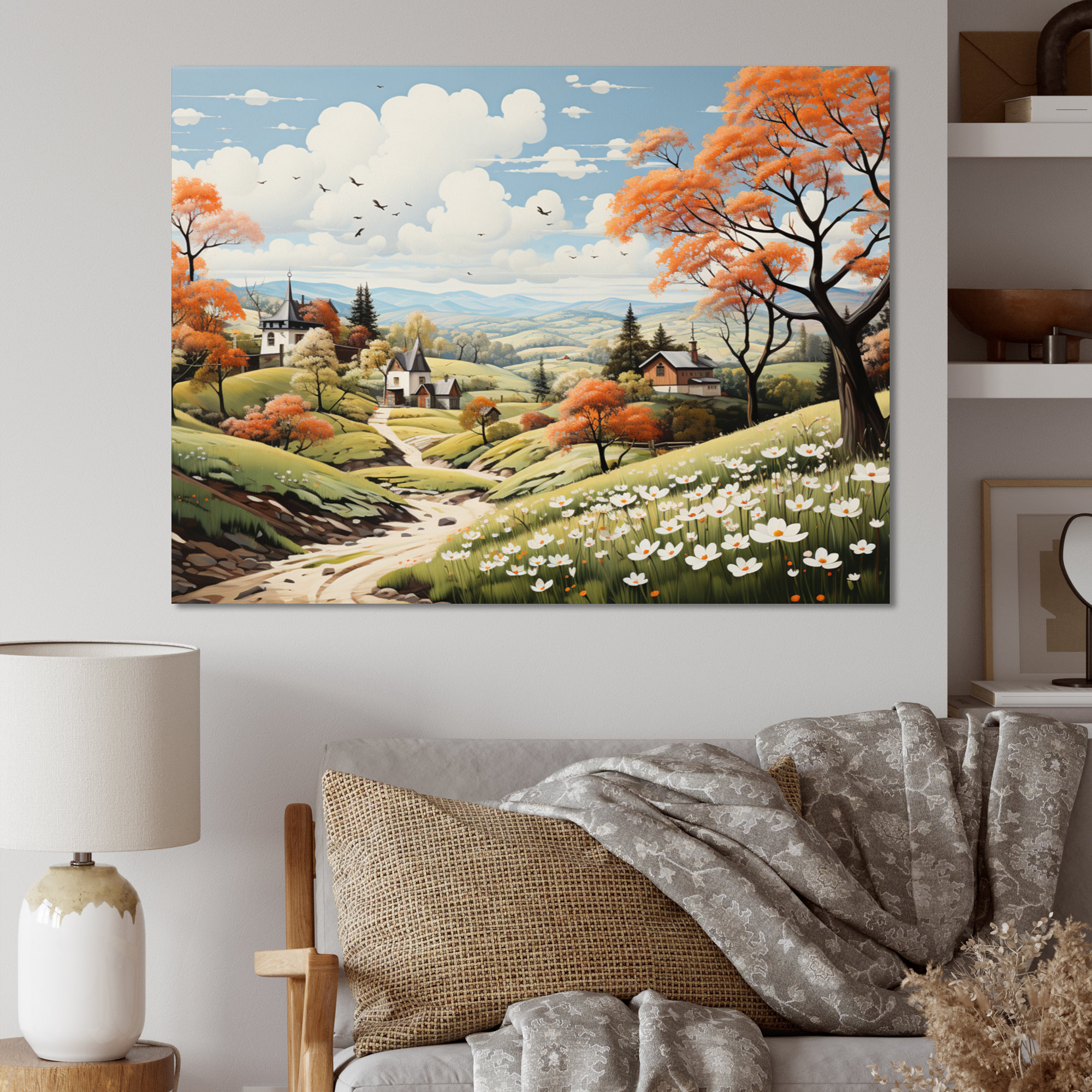 Red Barrel Studio Countryside Early Spring Landscape I - Landscapes ...