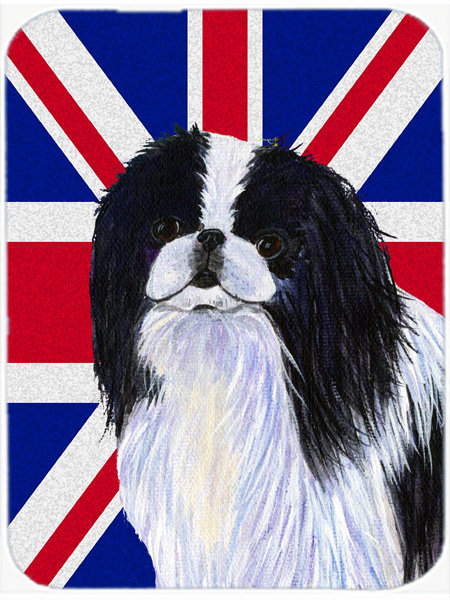 Caroline's Treasures Union Jack Japanese Chin with English British Flag ...