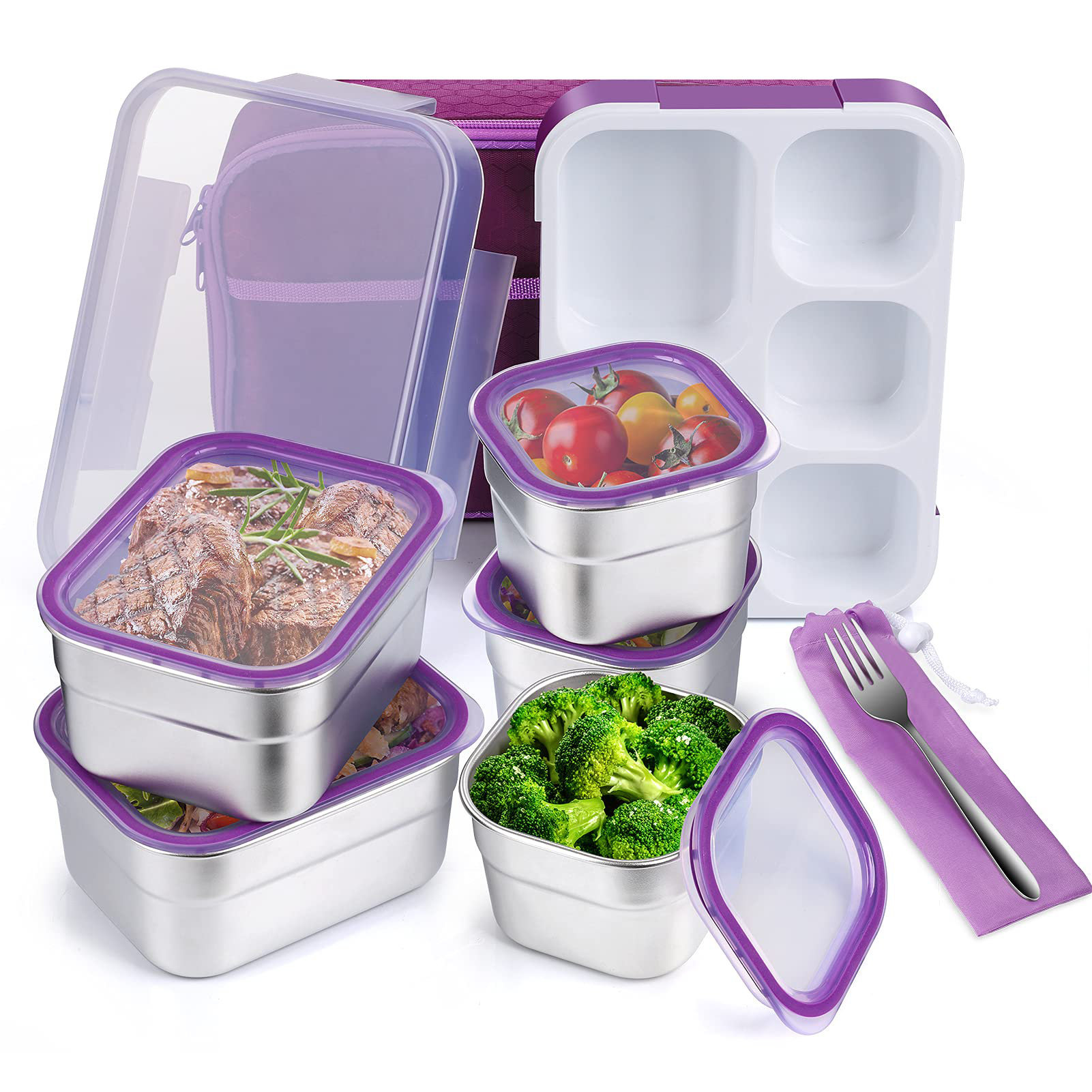 Prep & Savour Patchen Food Storage Container - Set of 6 | Wayfair