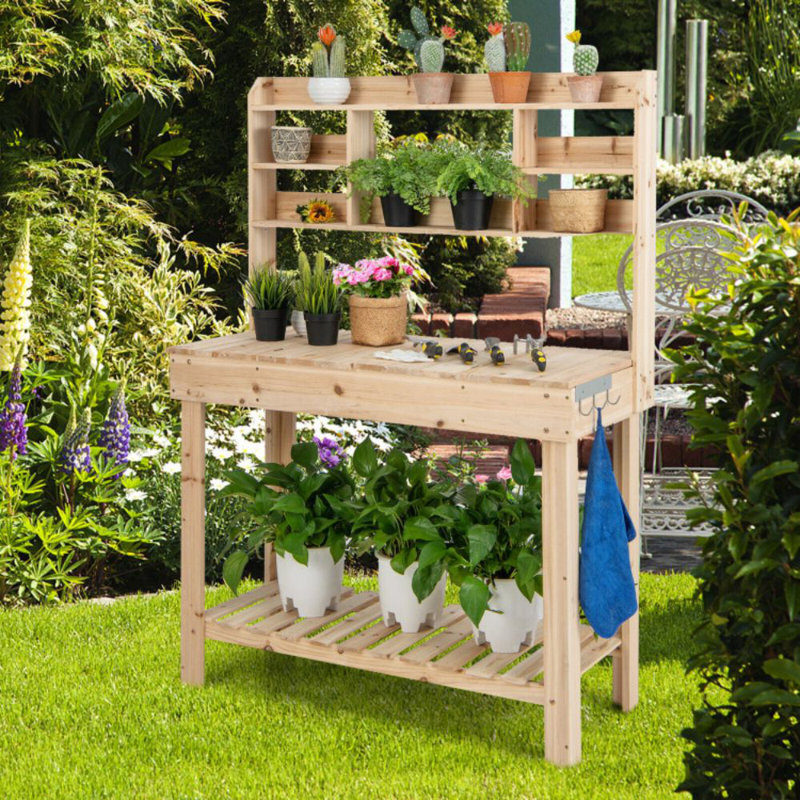 Lark Manor™ Angjelina Fir Potting Bench & Reviews | Wayfair
